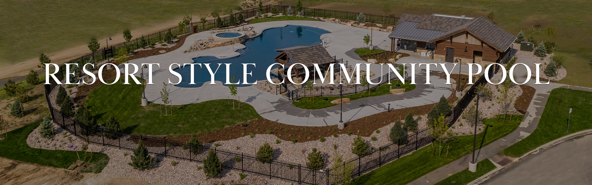 Pool Header | Heron Lakes Community | Berthoud, CO