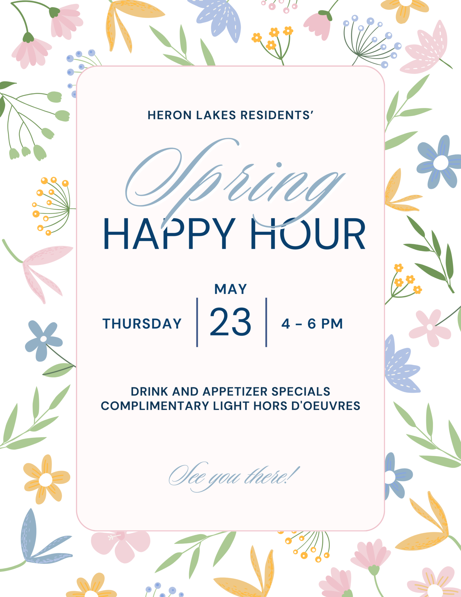 Heron Lakes Community | Berthoud, CO | Spring Resident Happy Hour