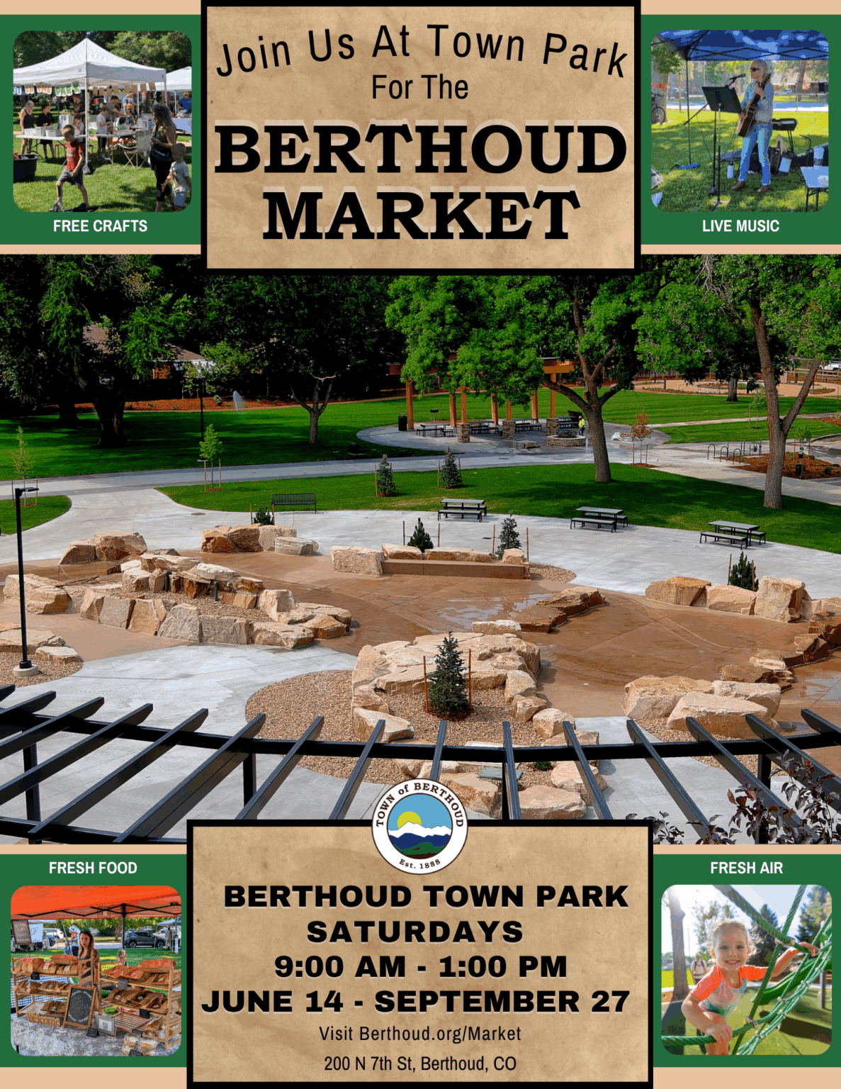 The Berthoud Market at Town Park | Heron Lakes Community | Berthoud, CO